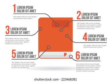 Book Infographic Layout Vector Illustration Stock Vector (Royalty Free ...