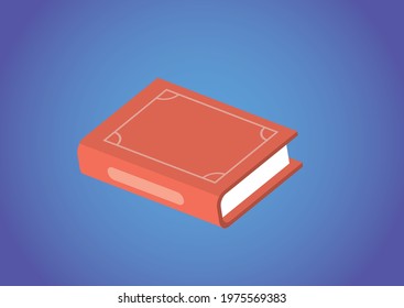 Book Isolated Background Red Book Stock Vector (Royalty Free ...