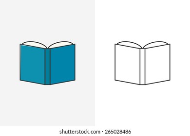Book Line Style Icon Logo Stock Vector (Royalty Free) 265028486 ...