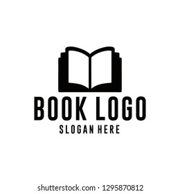 Book Logo Design Stock Vector (Royalty Free) 1295870812 | Shutterstock