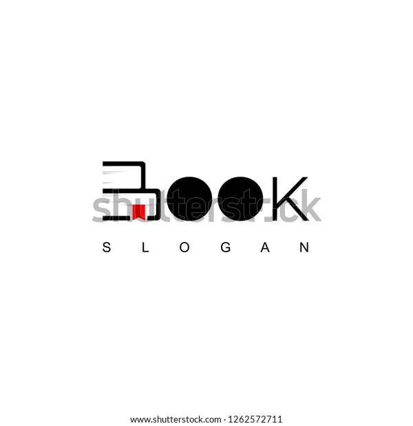 Book Logo Design Inspiration Stock Vector (Royalty Free) 1262572711 ...