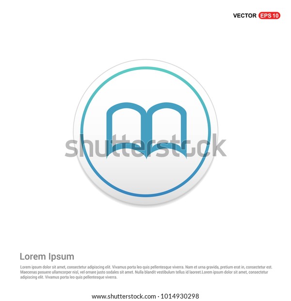Book Mark Icon White Background Icon Stock Vector (Royalty Free ...