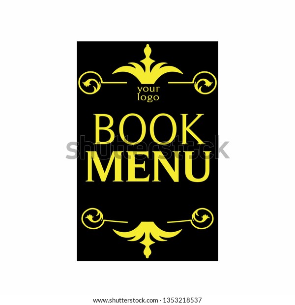 Book Menu Design Exclusive Restaurant Cafe Stock Vector (Royalty Free ...