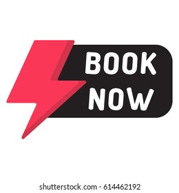 Book Now Vector Badge Icon Illustration Stock Vector (Royalty Free ...