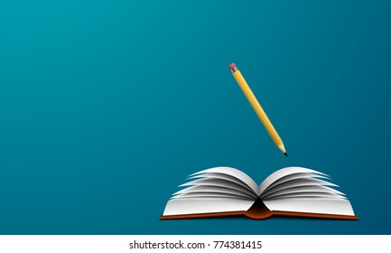 Book Pencil Stock Vector (Royalty Free) 774381415 | Shutterstock
