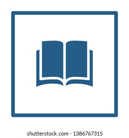 Book Pictogram Library Study Icon Stock Vector (Royalty Free) 1386767315