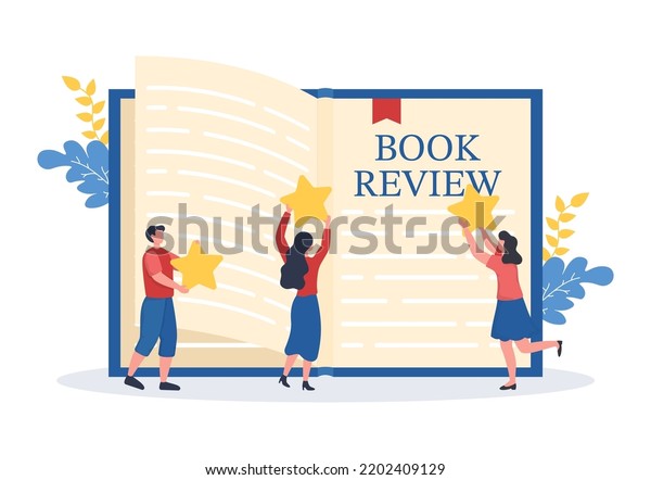 Book Review Template Hand Drawn Cartoon Stock Vector (Royalty Free ...
