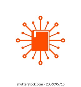 Book Share Technology Logo Icon Vector Stock Vector (Royalty Free ...