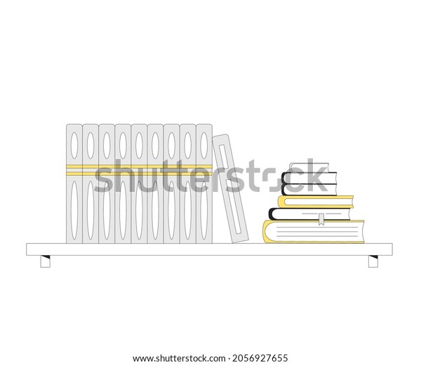 Book Shelf Knowledge Education Learning Symbol Stock Vector (Royalty ...