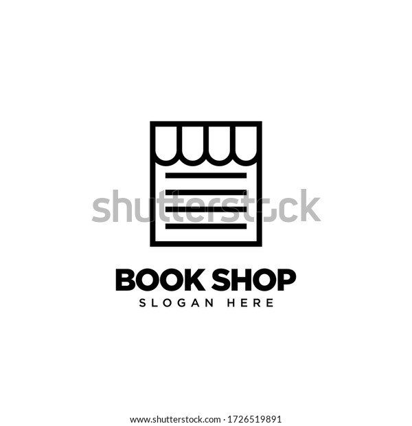 Book Shop Logo Design Template Stock Vector (Royalty Free) 1726519891 ...