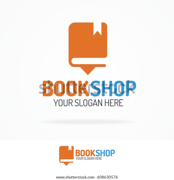 Book Shop Logo Set Isolated On Stock Vector (Royalty Free) 608630576 ...