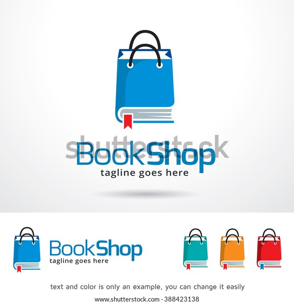 Book Shop Logo Template Design Vector Stock Vector (Royalty Free ...