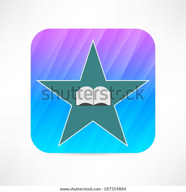 Book Star Icon Stock Vector (Royalty Free) 187314884 | Shutterstock
