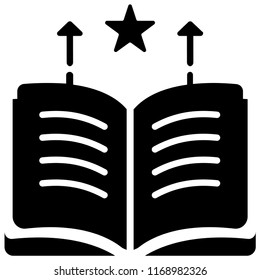 Book Star Icon Arrow Vector Illustration Stock Vector (Royalty Free ...