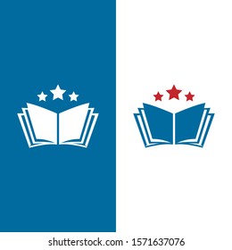 Book Star Logo Idea Abstract Library Stock Vector (Royalty Free ...