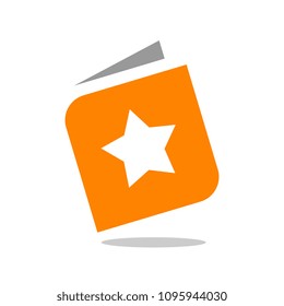 Book Star Vector Logo Design Star Stock Vector (Royalty Free ...