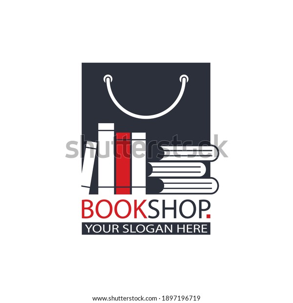 Book Store Emblem Books Package Isolated Stock Vector (Royalty Free ...