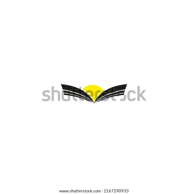 Book Sun Icon Flat Design Vector Stock Vector (Royalty Free) 2167290933 ...