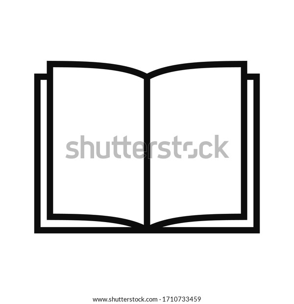 Book Vector Line Art Icon Illustration Stock Vector (Royalty Free ...