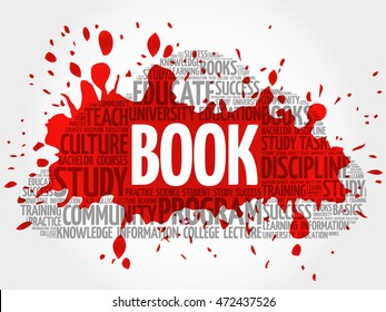 Book Word Cloud Collage Education Concept Stock Vector (Royalty Free ...