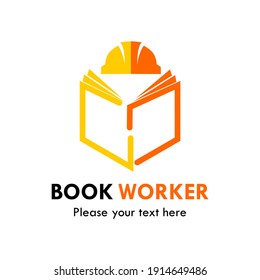 Book Worker Logo Template Illustration Stock Vector (Royalty Free ...