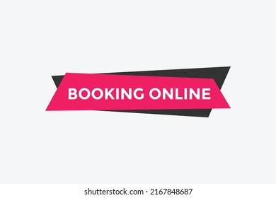 Booking Online Button Booking Online Web Stock Vector (Royalty Free) 2167848687 | Shutterstock