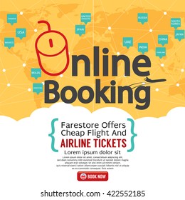 Booking Online Vector Illustration Stock Vector (Royalty Free ...
