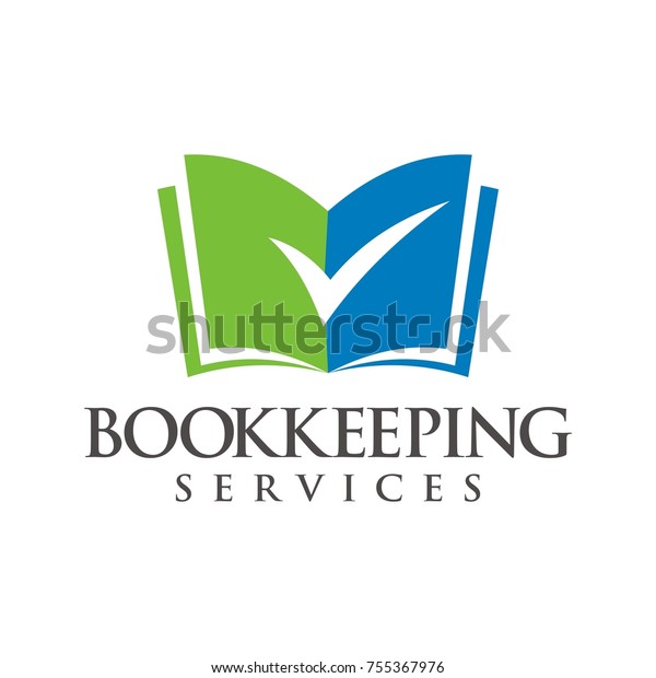 Bookkeeping Book Paper Logo Design Template Stock Vector (Royalty Free ...