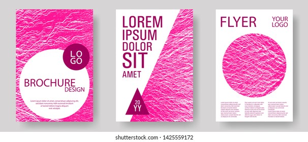 Booklet Design Vector Layouts Set Plastic: เวกเตอร์สต็อก (ปลอดค่า ...