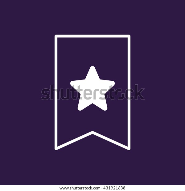 Bookmark Icon Star Symbol Vector Illustration Stock Vector (Royalty ...