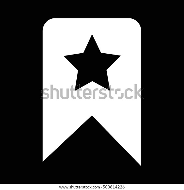 Bookmark Star Icon Illustration Design Stock Vector (Royalty Free ...