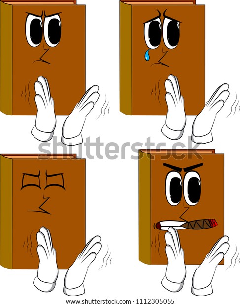 Books Clapping Hands Cartoon Book Collection Stock Vector (Royalty Free ...
