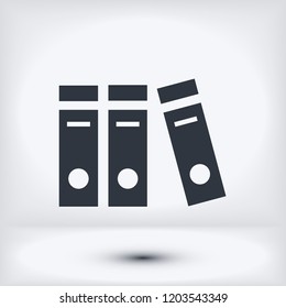 Books Library Icon Vector Stock Vector Stock Vector (Royalty Free ...