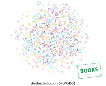 Books Reading Books Image Hours Documents Stock Vector (Royalty Free ...