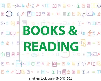 Books Reading Books Image Hours Documents Stock Vector (Royalty Free ...