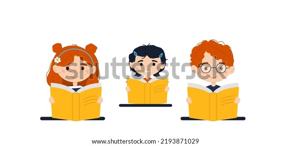 Books Their Hands Reading Vector Illustration Stock Vector (Royalty ...