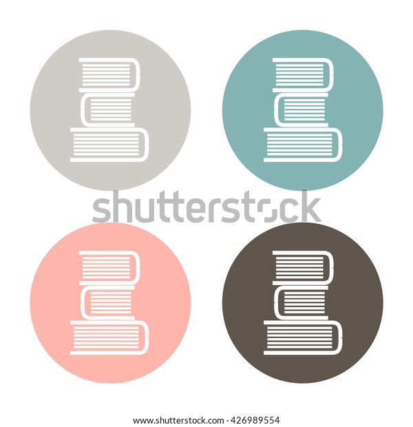 Books Tower Icon Education Sign Stock Vector (Royalty Free) 426989554 ...