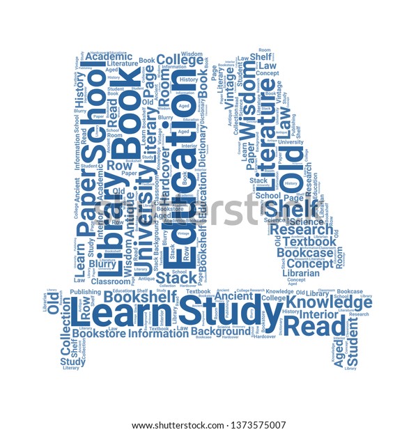 Bookshelf Word Cloud Tag Cloud About Stock Vector (Royalty Free ...