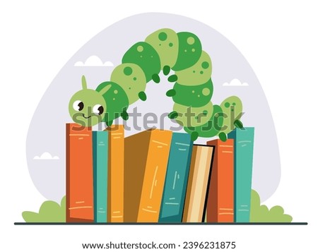 Bookworm Clipart | Free download on ClipArtMag