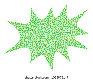 Boom Bang Mosaic Round Dots Variable Stock Vector (Royalty Free ...