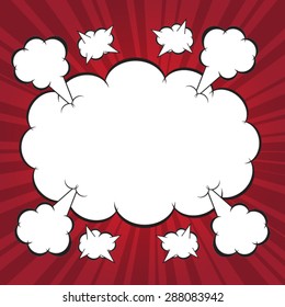 Boom Cartoon Background Stock Vector (Royalty Free) 288083942 ...