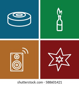 Boom Icons Set Set 4 Boom Stock Vector (Royalty Free) 588601421 ...