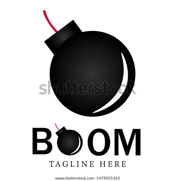 Vektor Stok Boom Logo Boom Icon On O (Tanpa Royalti) 1474055363 ...
