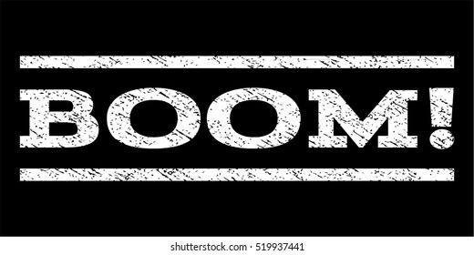 Boom Watermark Stamp Text Caption Between Stock Vector (Royalty Free ...