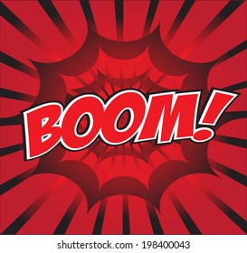 Boom Wording Comic Speech Bubble Pop 库存矢量图（免版税）198400043 | Shutterstock