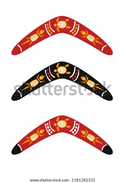 Boomerang Graphic Vector Stock Vector (Royalty Free) 1181282332