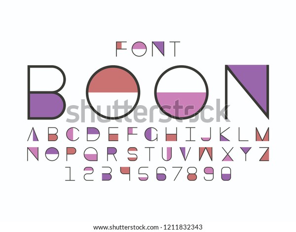 Boon Blue Font Vector Alphabet Letters 库存矢量图（免版税）1211832343 | Shutterstock