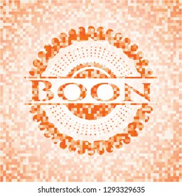 Boon Orange Tile Background Illustration Square Stock Vector (Royalty ...