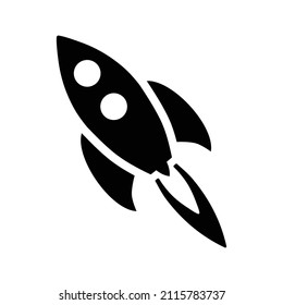 Boost Rocket Spaceship Icon Black Vector Stock Vector (Royalty Free ...