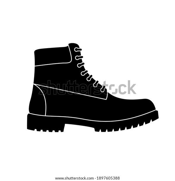 Boot Icon Hiking Boots Icon Vector Stock Vector (Royalty Free) 1897605388